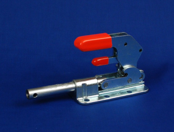 Push-pull clamps with safety locking